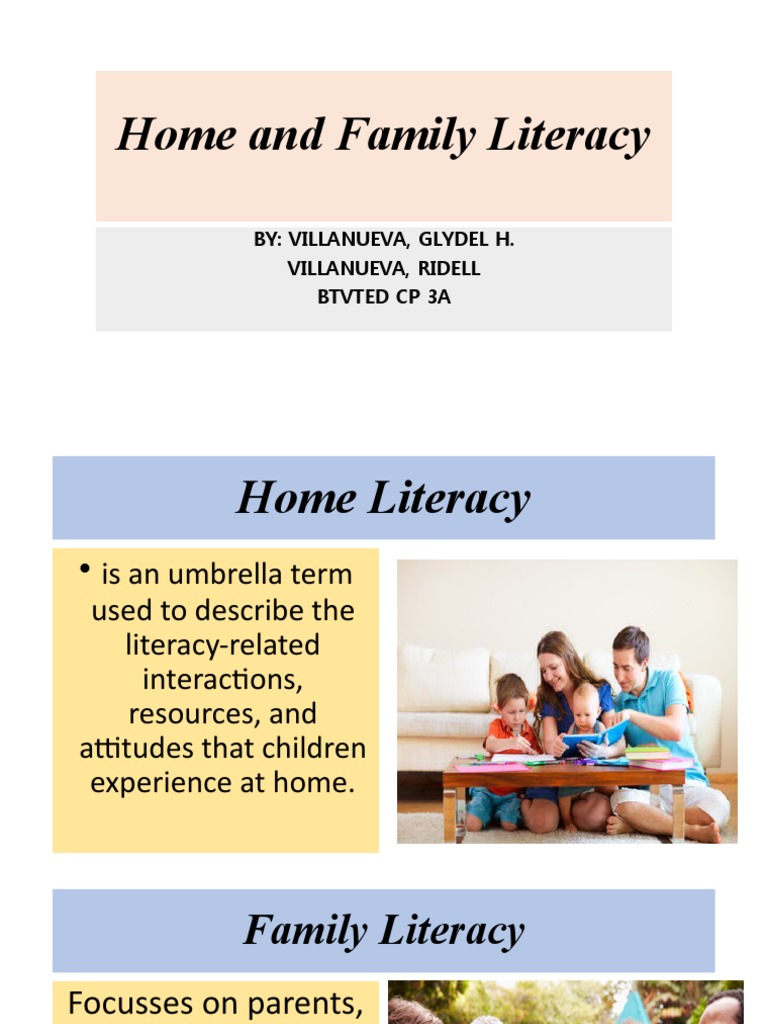 Home and Family Literacy | PDF