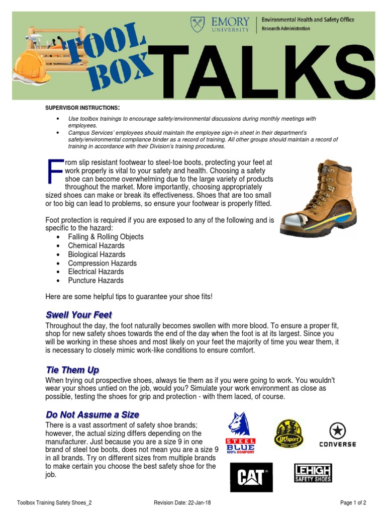 Toolbox Training Safety Shoes | PDF | Shoe | Sock