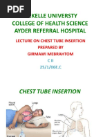 Adult Chest Tube Dressing Change | PDF