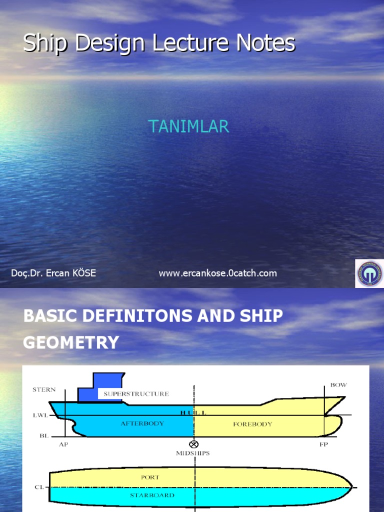 Ship Design Lecture Notes | PDF | Tonnage | Ships