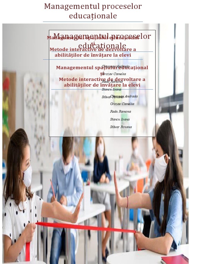 Managementul Proceselor Educationale - Ramo | PDF