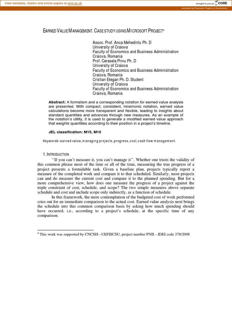Variance Analysis | PDF | Project Management | Business