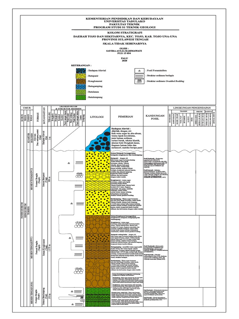 Stratigrafi Daerah Tojo | PDF