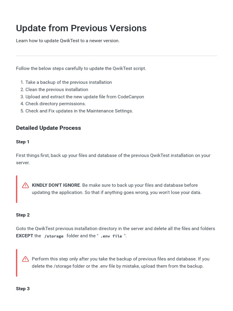 How To Update | PDF