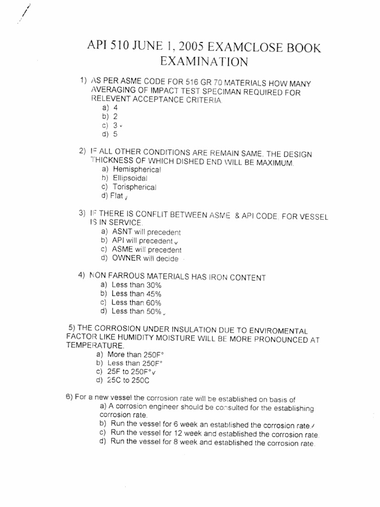 API 510 Close Book - 22 | PDF