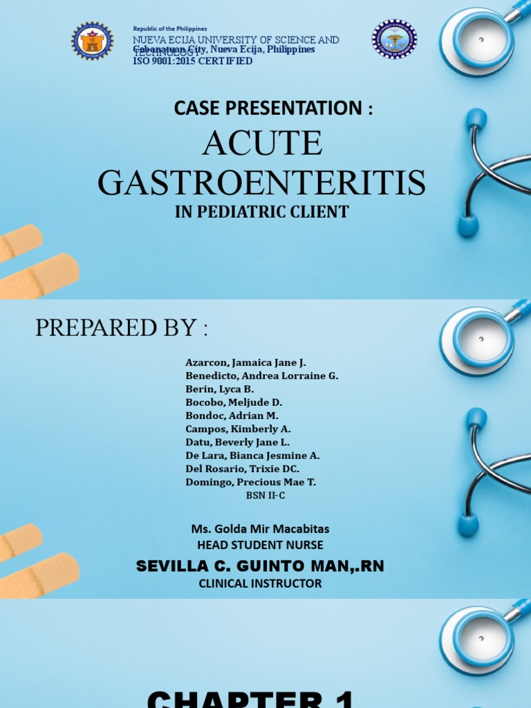 Pediatric Acute Gastroenteritis Case Study | PDF | Diarrhea | Dehydration