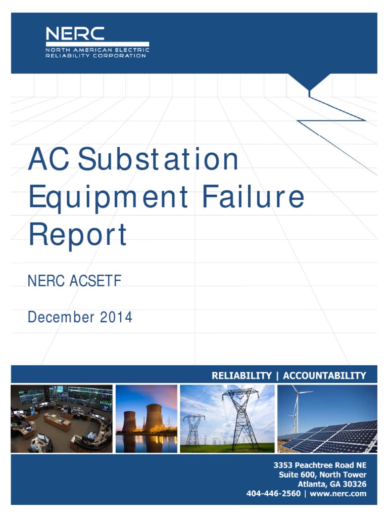 Ac Substation Equipment Failure Report Nerc Com | PDF | Electrical ...