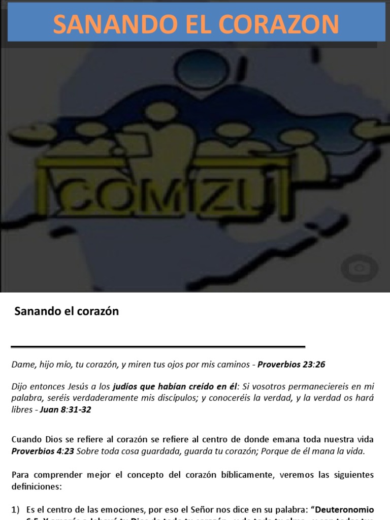 Sanando El Corazon Parte 1 | PDF | Pecado | Verdad