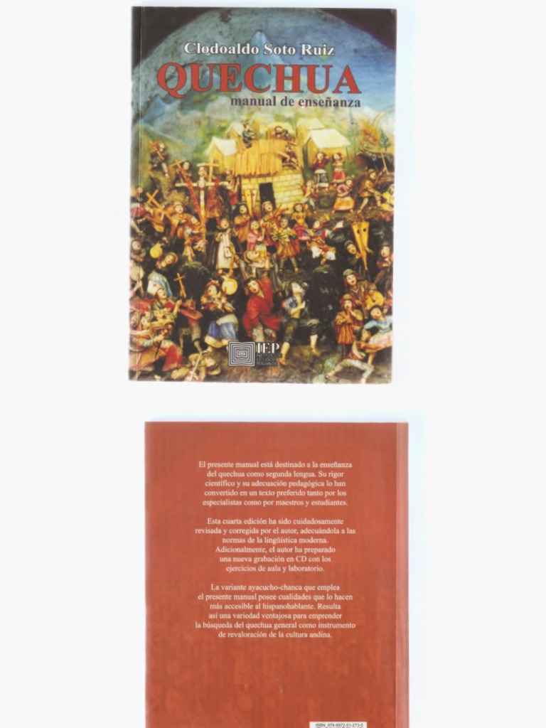Clodoaldo Soto Ruiz Quechua Manual y Ejercicios 2018 | PDF