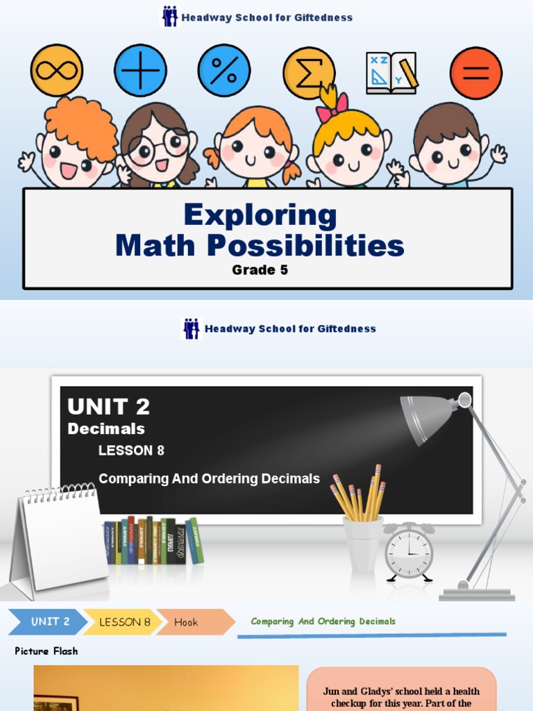 MATH5-Q2-Lesson 8-Comparing and Ordering Decimals | PDF | Numbers | Decimal