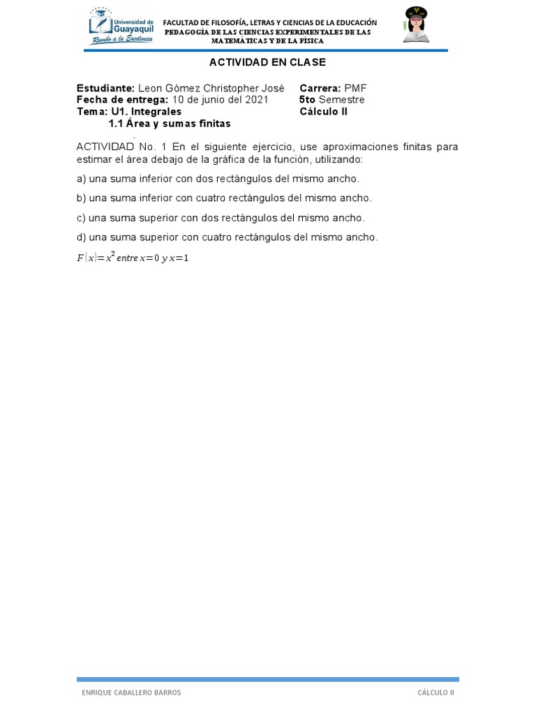 U1 - Ac - I - Sumas Finitas Leon Gomez Christopher | PDF | Cognición ...
