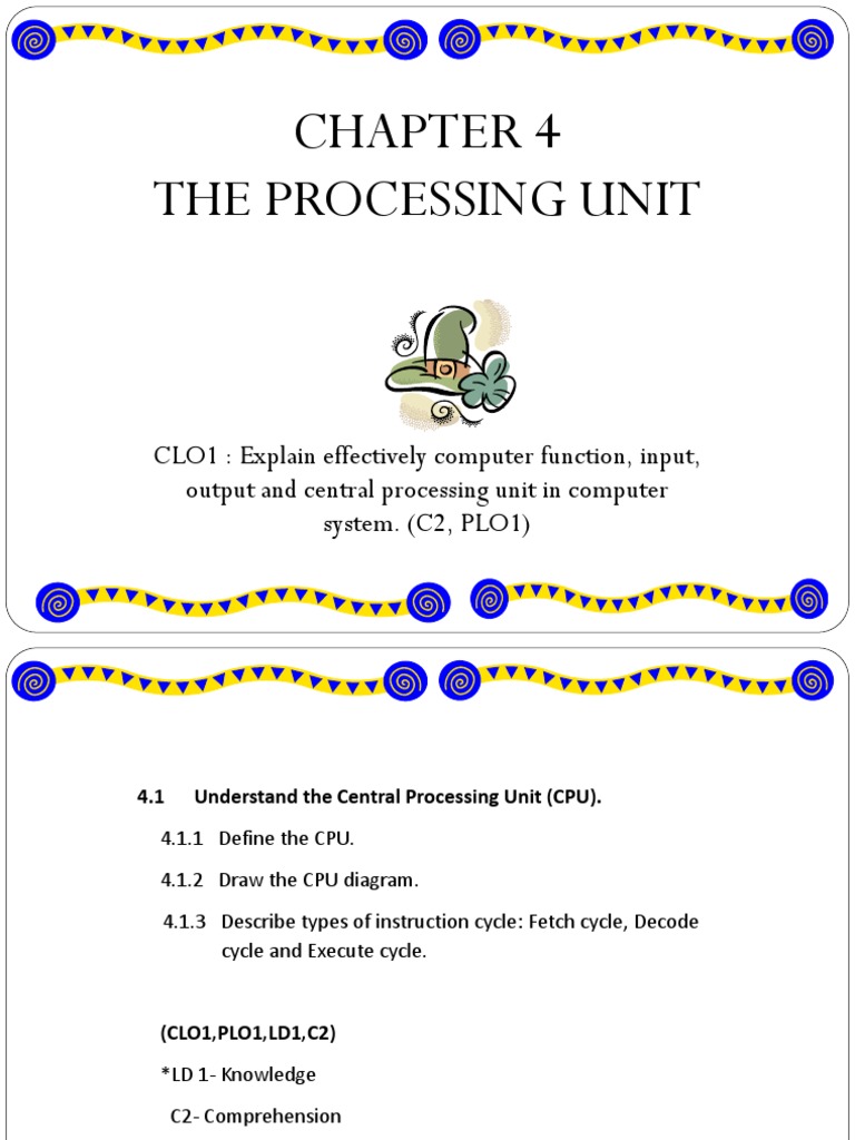Chapter 4 Central Processing Unit | PDF