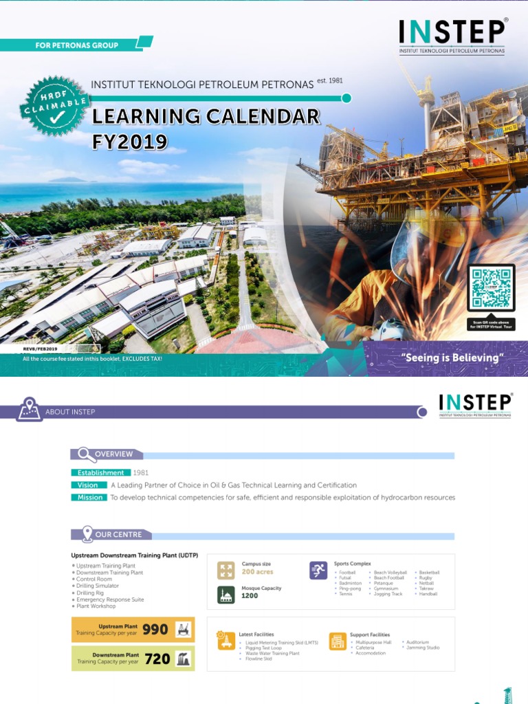 Petronas Group Instep Learning Calendar FY2019 | PDF | Reflection ...
