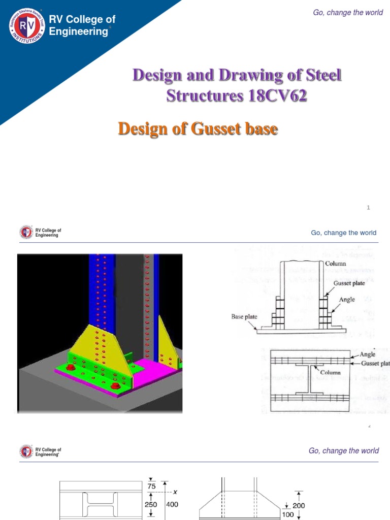 Welded Gusset Base | PDF | Column | Economic Sectors