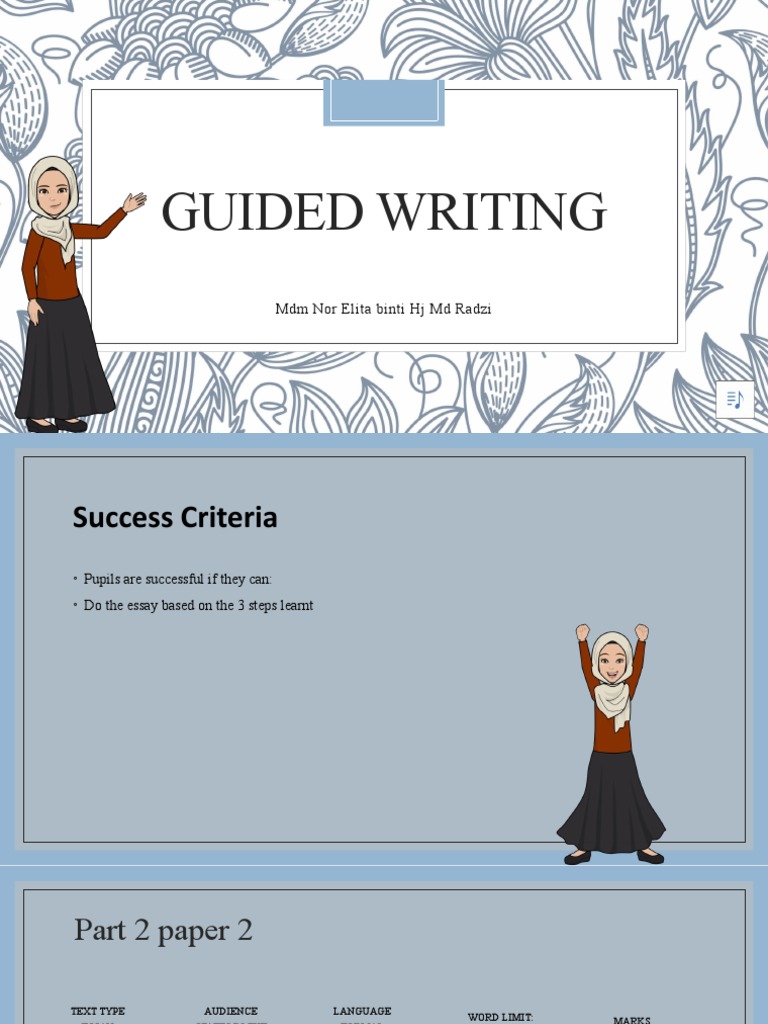 Guided Writing: MDM Nor Elita Binti HJ MD Radzi | PDF