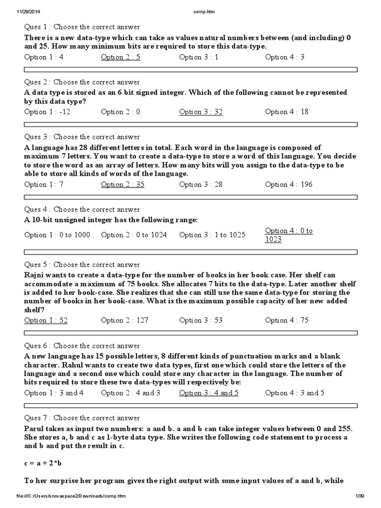Amcat Programming Questions With Answers Pdf Pointer Computer Programming Matrix 5061