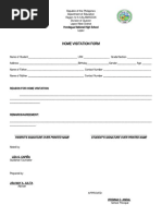 HOME VISITATION Form tEMPLATE 2025 | PDF | Philippines | Public ...