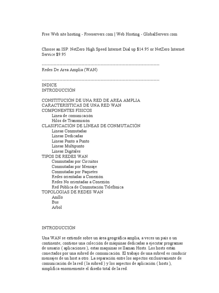 Redes WAN | PDF | Red de área amplia | Enrutador (Computación)