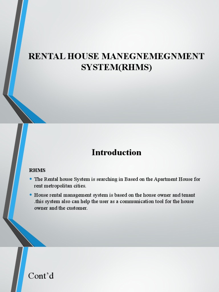 Rental House Management System Overview | PDF | Use Case | System