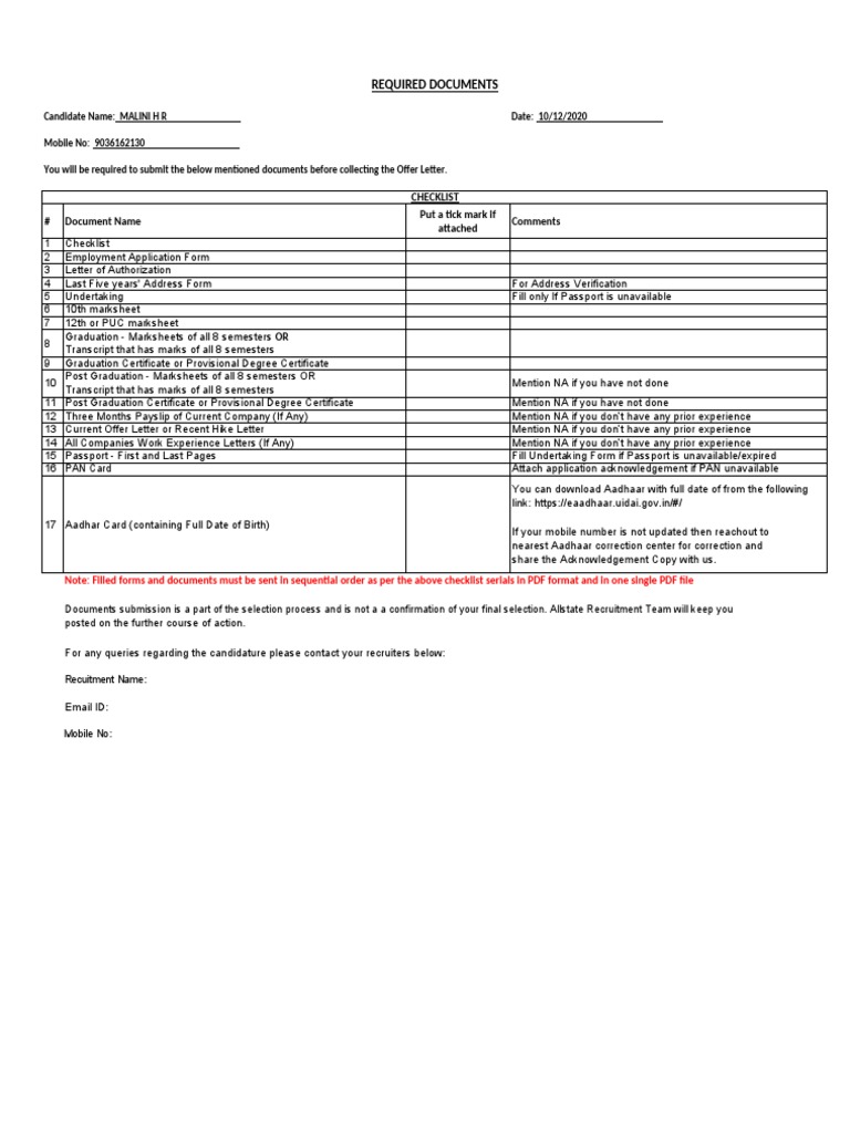 ABO Documents Checklist & Forms | PDF | Government | Government And ...