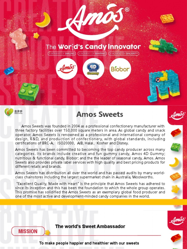 Amos Sweets Introduction | PDF | Candy | Brand