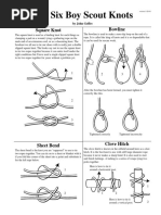 Six Boy Scout Knots | PDF | Knot | Rope