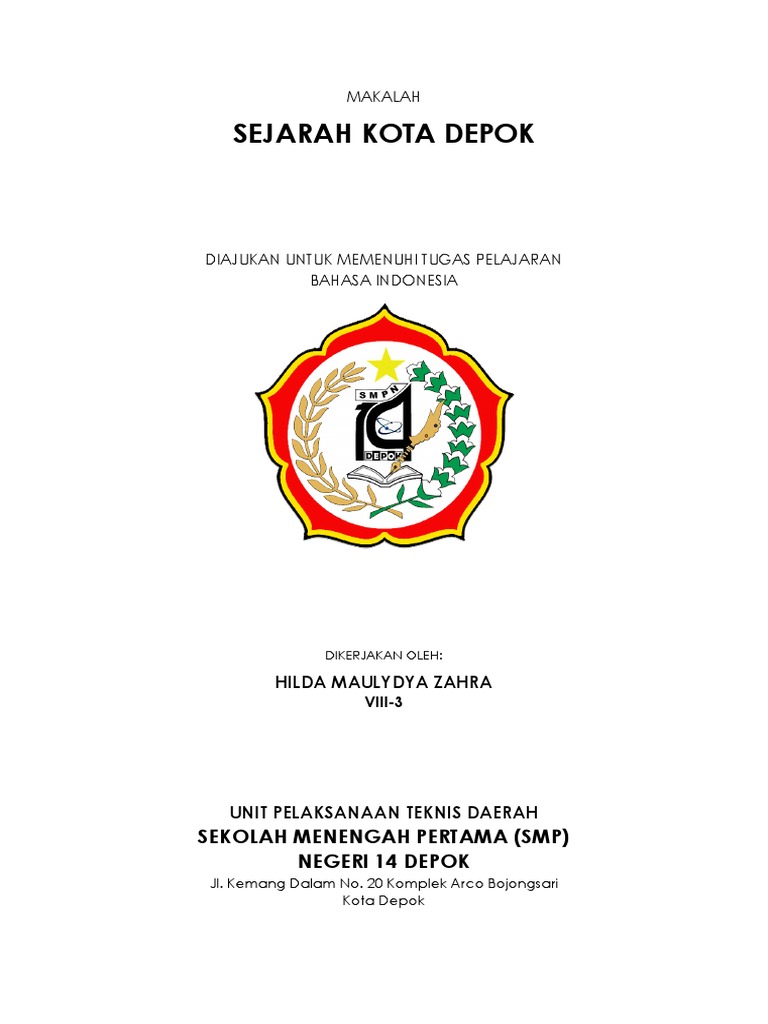 Sejarah Singkat Kota Depok | PDF | Perjalanan