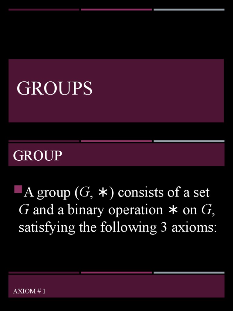 GROUPS, Subgroups and Cyclic Groups | PDF | Group (Mathematics) | Matrix (Mathematics)