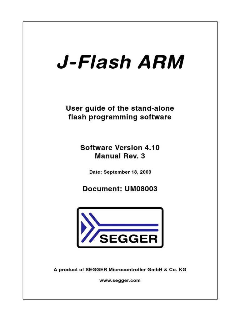 J-Flash ARM: User Guide of The Stand-Alone Flash Programming Software | PDF | Arm Architecture ...
