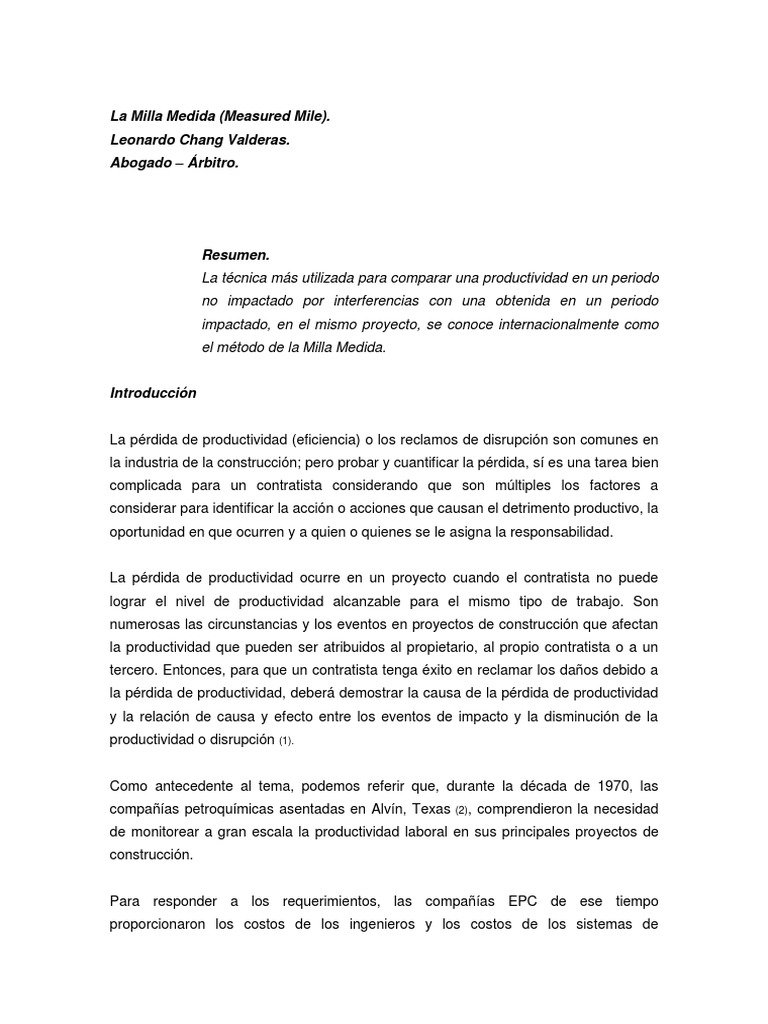 Método de Milla Medida en Construcción | PDF | Acero | Ingeniería
