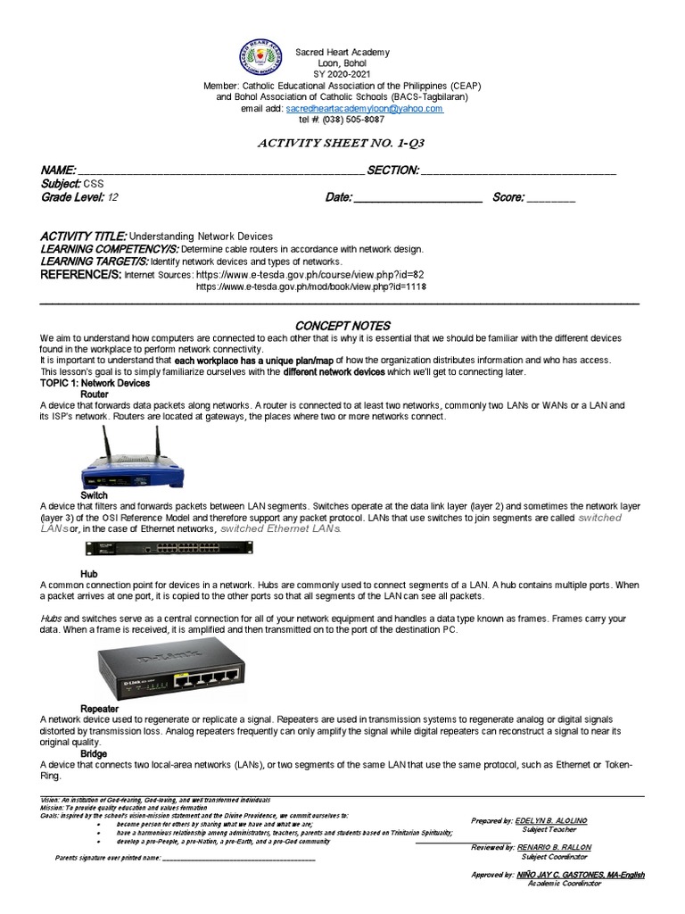 1 Understanding Network Devices | PDF | Ip Address | Computer Network