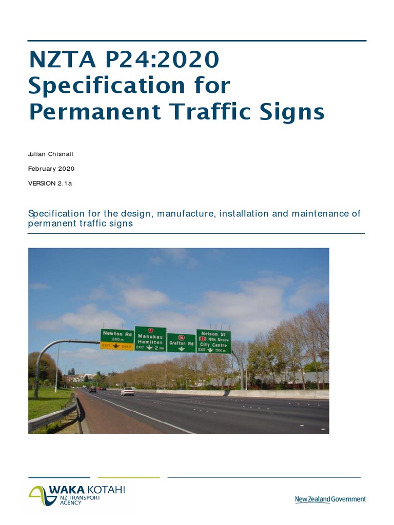 Traffic Signs Perf Based Specs | PDF | Galvanization | Specification ...