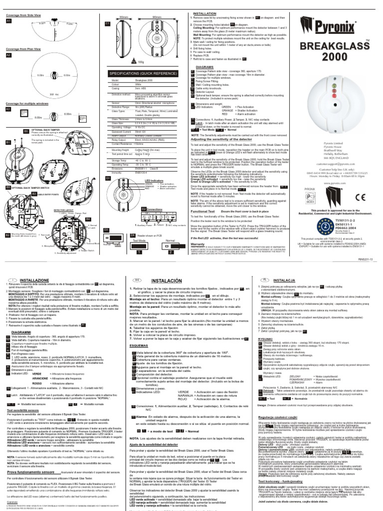 Breakglass 2000 Installation Guide BR | PDF | Sensitivity And ...