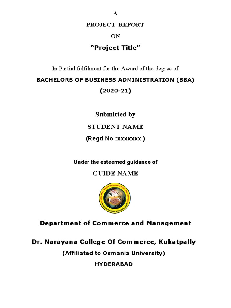 Project First Common Pages Sample | PDF | Academic Degree | Vocational ...