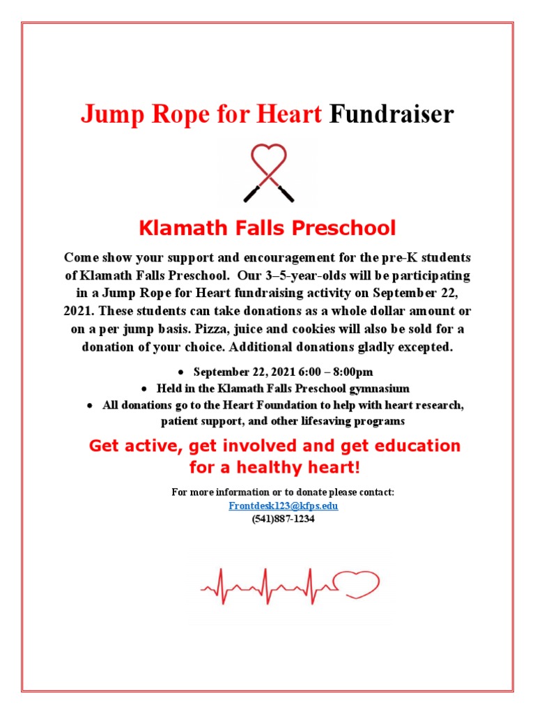 Final Jump Rope For Heart Fundraiser Flyer | PDF