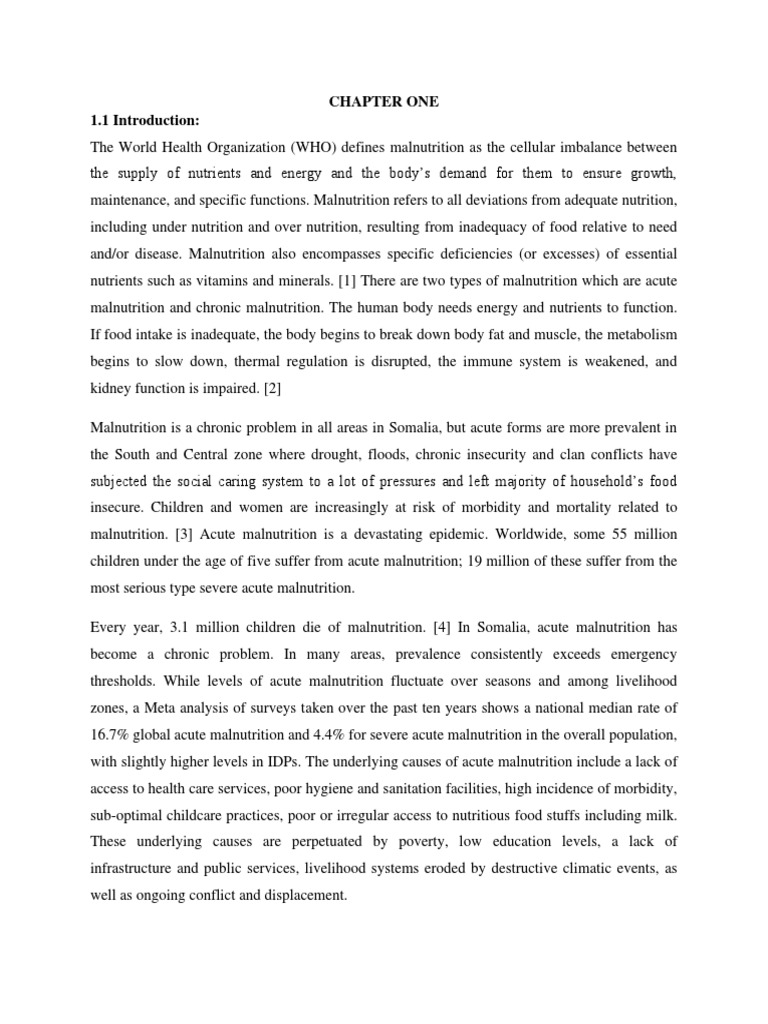 University Proposal | PDF | Malnutrition | Human Nutrition