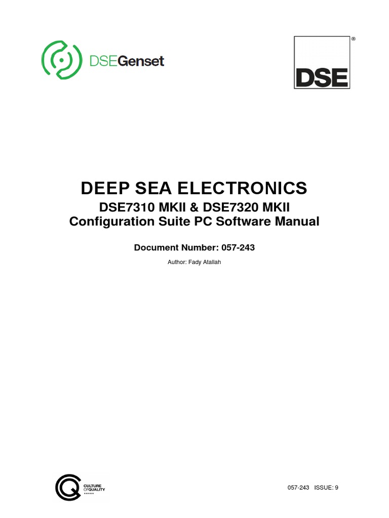 DSE7310 MKII DSE7320 MKII Configuration Suite PC Software Manual | PDF ...