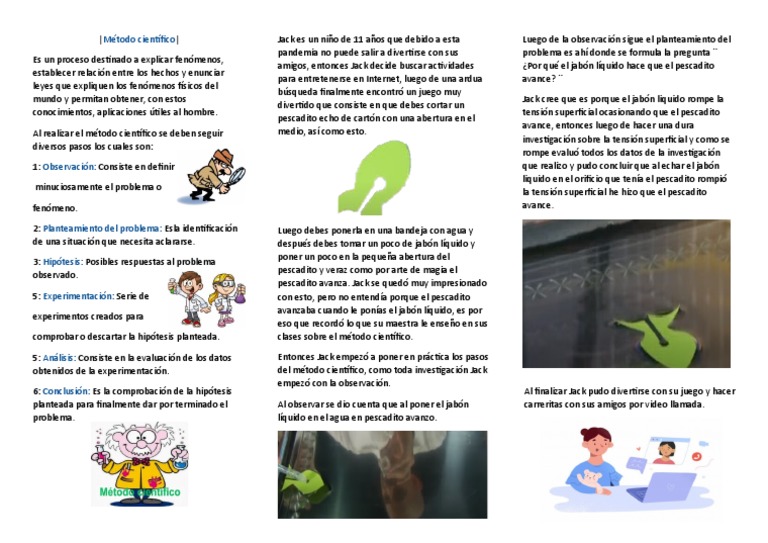 Método Científico Triptico | PDF | Método científico | Hipótesis