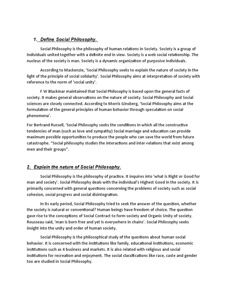 Understanding Social Philosophy | PDF | Political Philosophy | Science