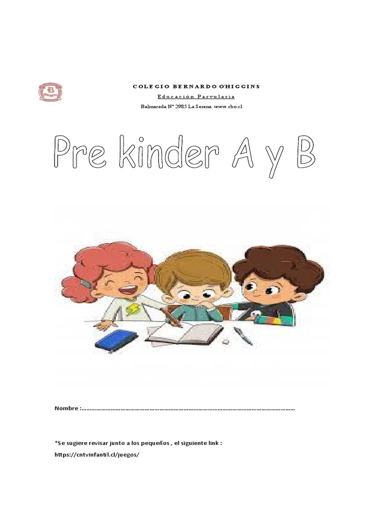 Cuadernillo Prekinder A B Semana 3 | PDF