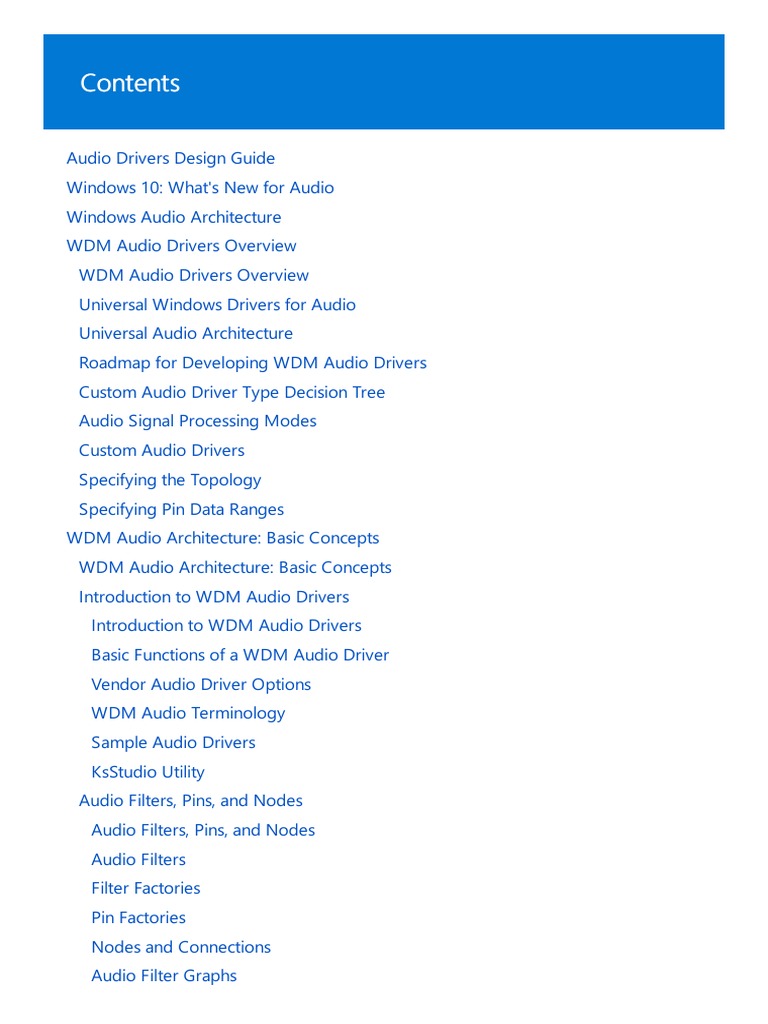 Audio Devices Design Guide | PDF | Device Driver | Windows 10