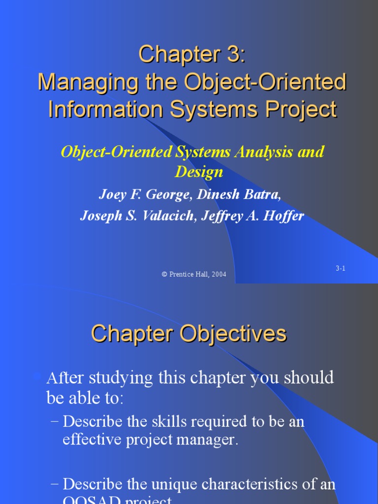 Managing The Object-Oriented Information Systems Project | PDF | Project Management | Business