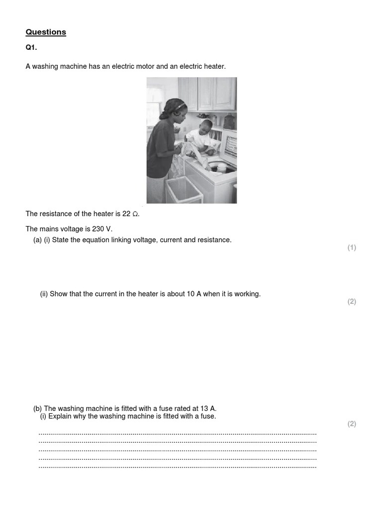 Current-Electricity (Edexcel Igcse) Worksheet | PDF | Series And ...