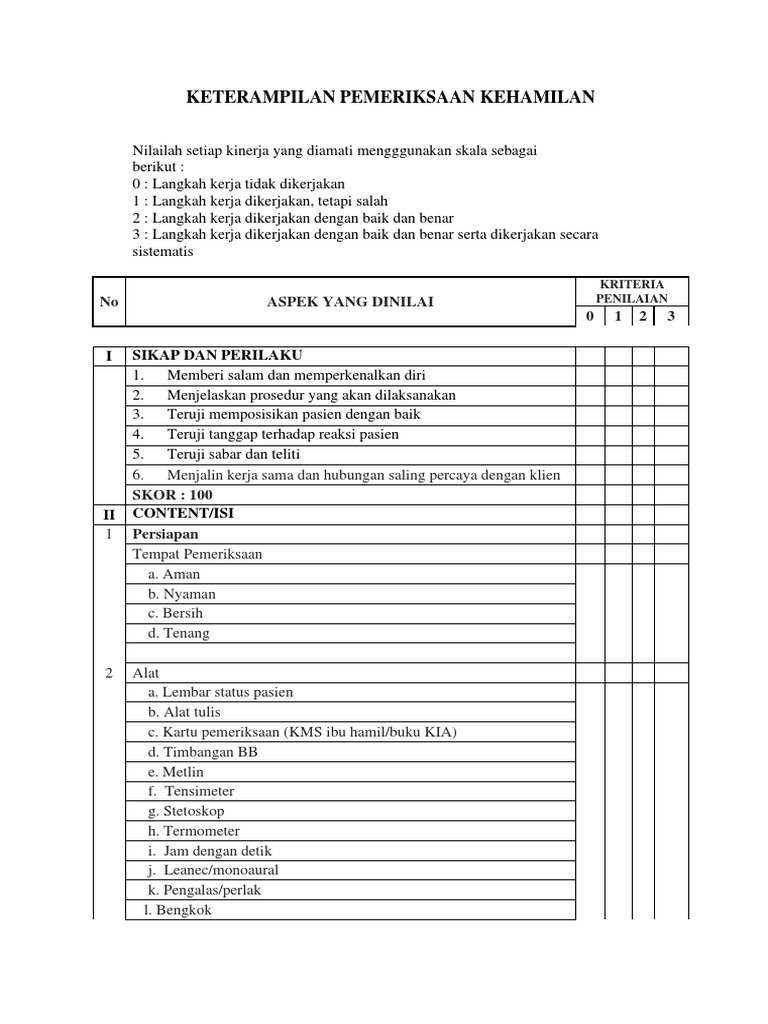 Panduan Pemeriksaan ANC Terpadu | PDF | Kesehatan Holistik