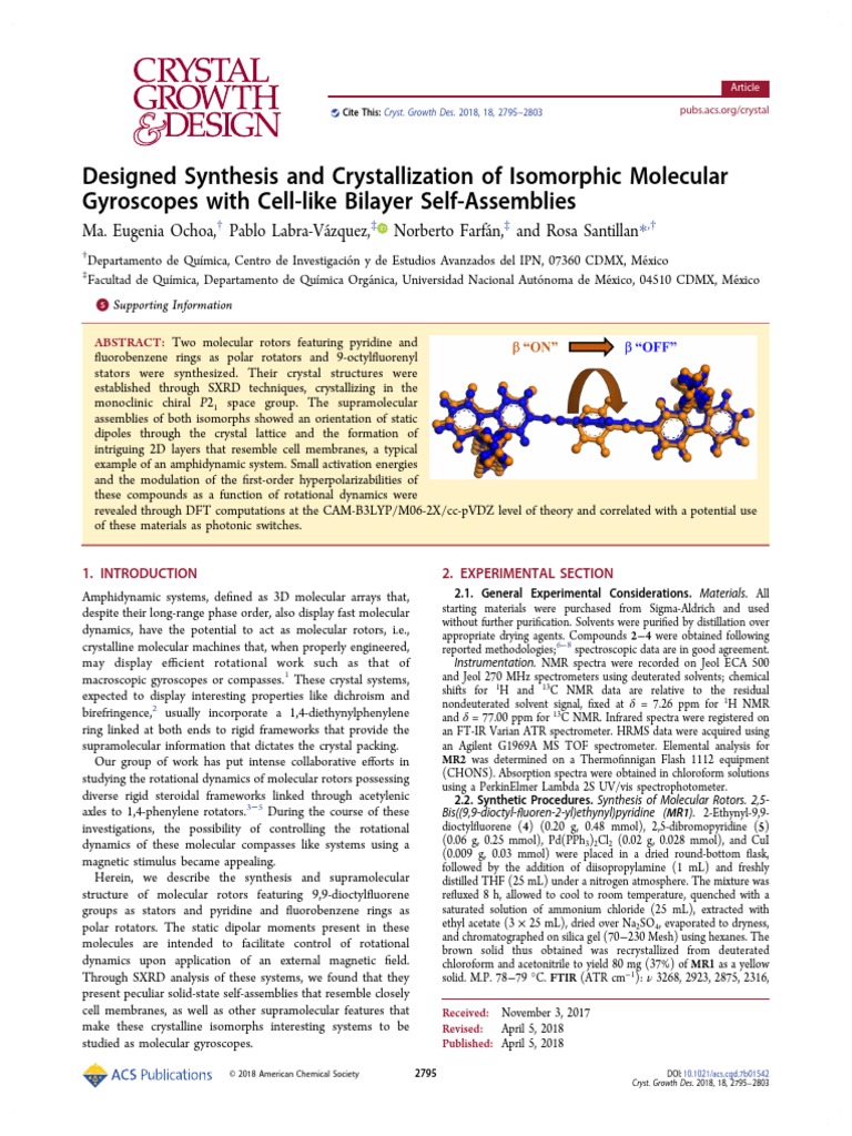 2018 Cryst Growth Des | Download Free PDF | Conformational Isomerism ...