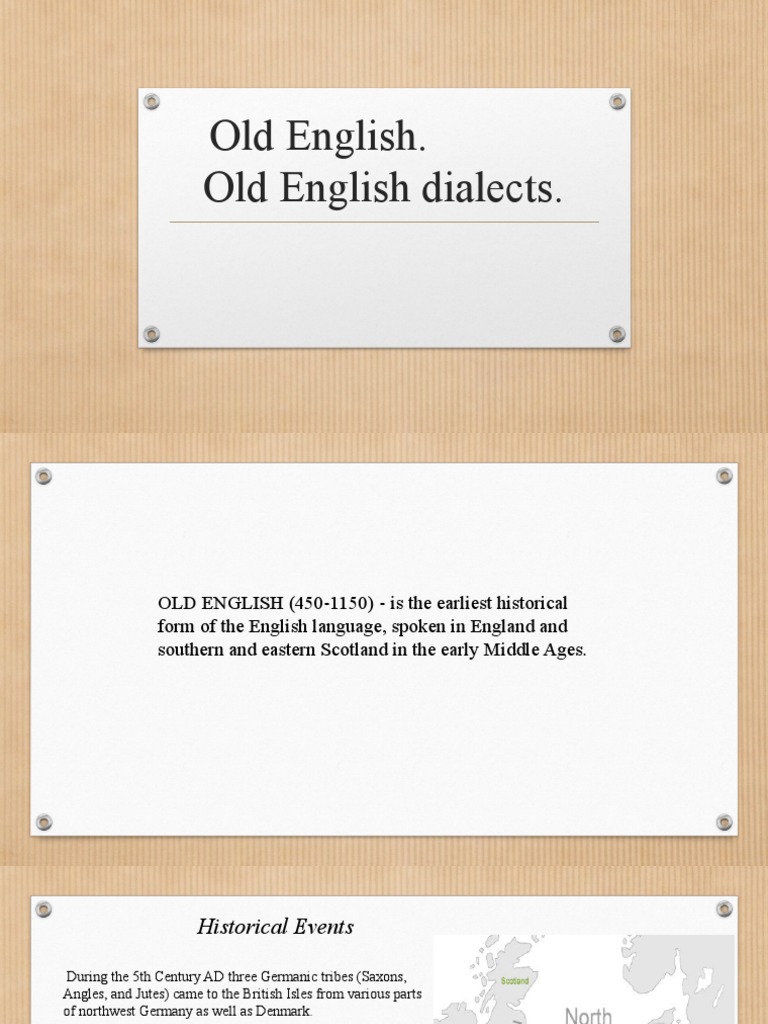 Old English. Old English Dialects | PDF | Anglo Saxons | English Language