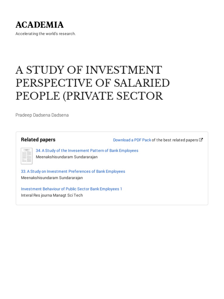 Deepika Research Paper With Cover Page v2 | PDF | Saving | Speculation Deepika Research Paper With Cover Page v2 | PDF | Saving | Speculation