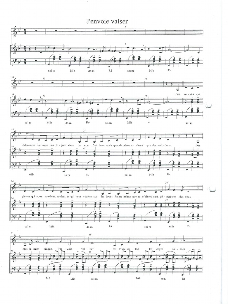 J'envoie Valser | PDF