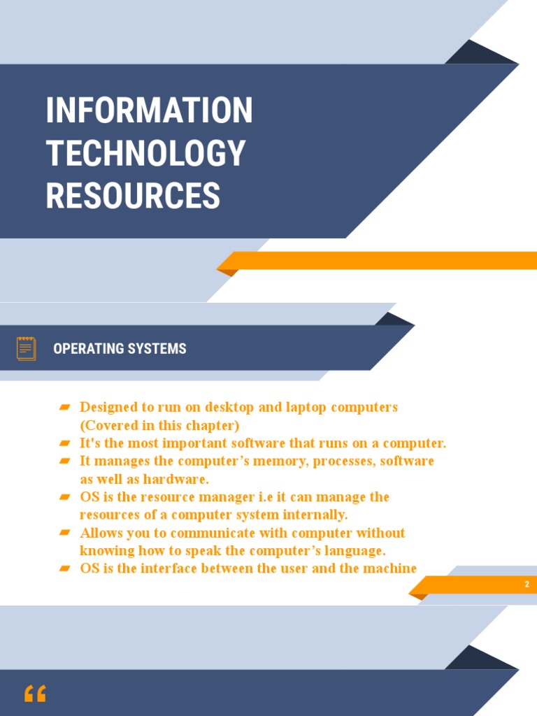 Information Technology Resources | Download Free PDF | Operating System ...