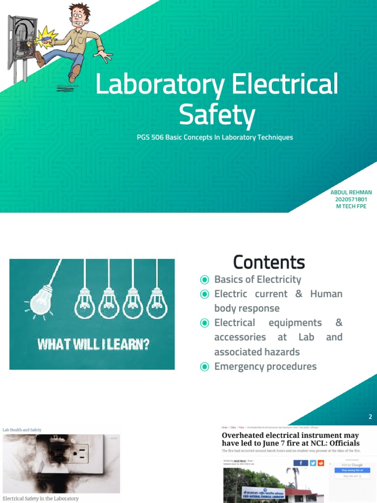 Laboratory Electrical Safety: Understanding Electricity Hazards and ...